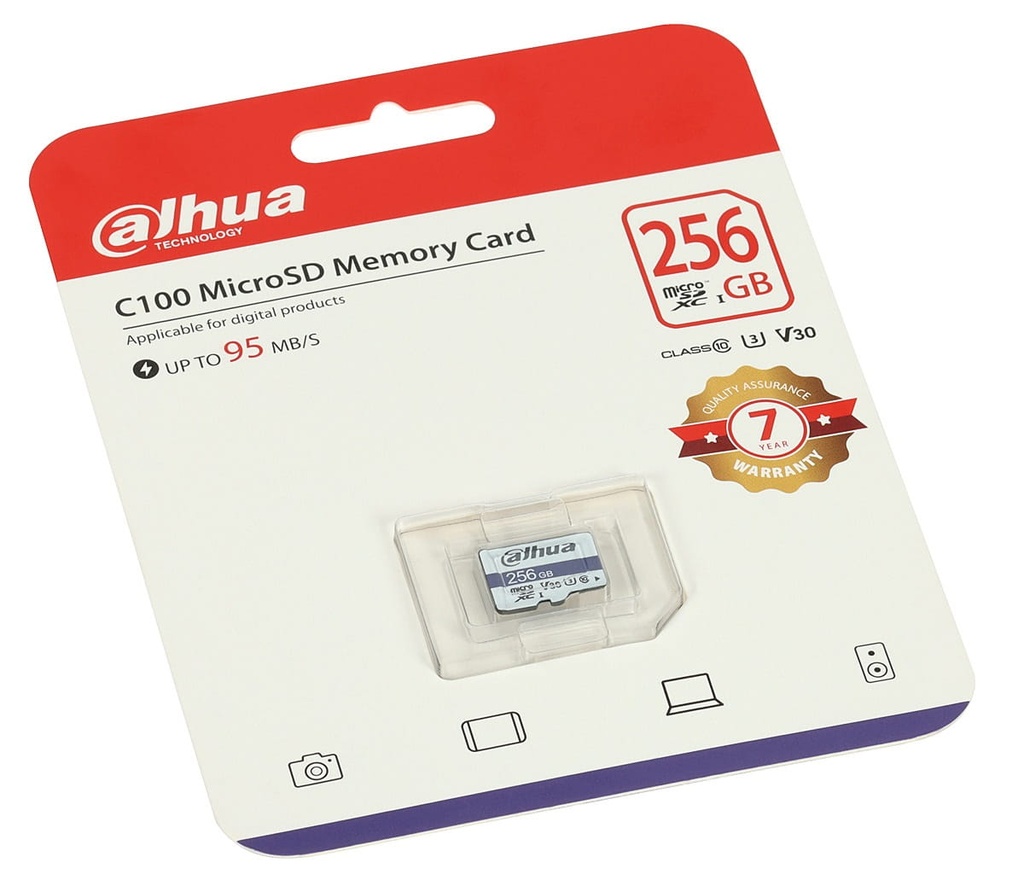 Memoria MicroSD Dahua 256GB Clase 100 DHI-TF-C100/256GB | EquiTecno C.A.
